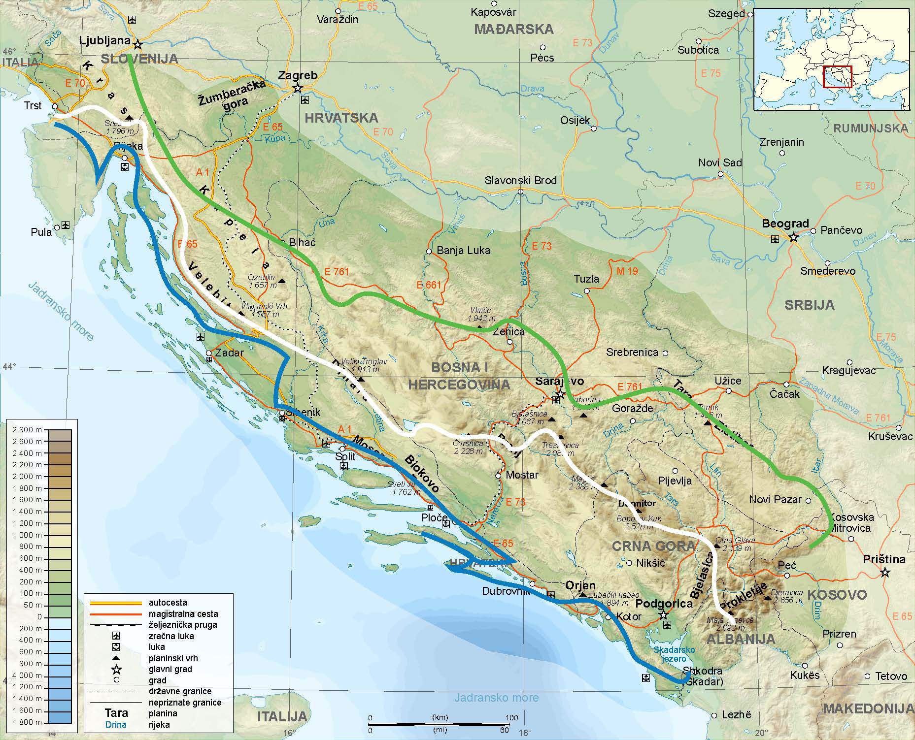 What is the Via Dinarica? | bushnuts